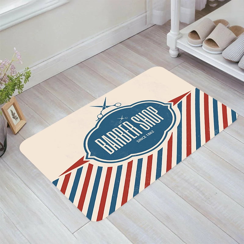 Barber Shop Sign Floor Mat Kitchen Carpet Room Rugs Carpets Home ...