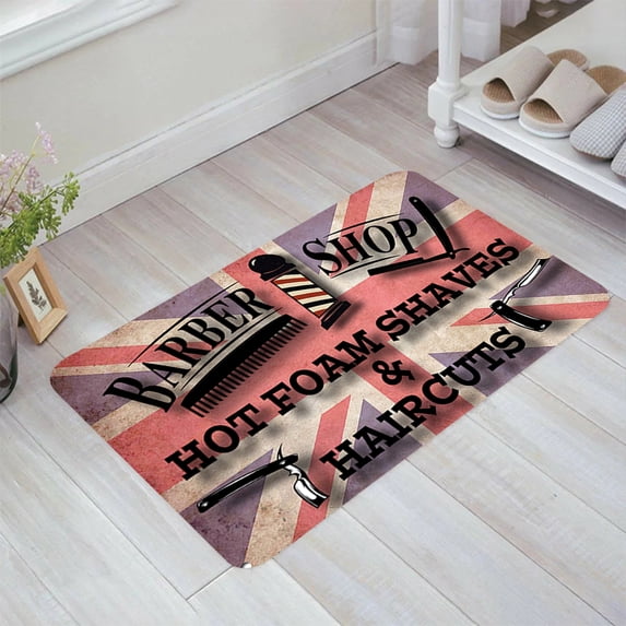 Barber Shop Sign Floor Mat Kitchen Carpet Room Rugs Carpets Home ...