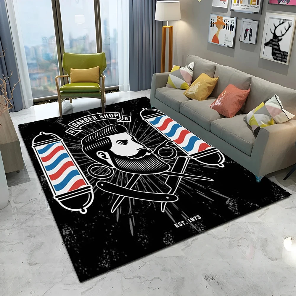 Barber Shop Vintage Sign Expert Barber Shop Rug Carpet Sofa Floor ...