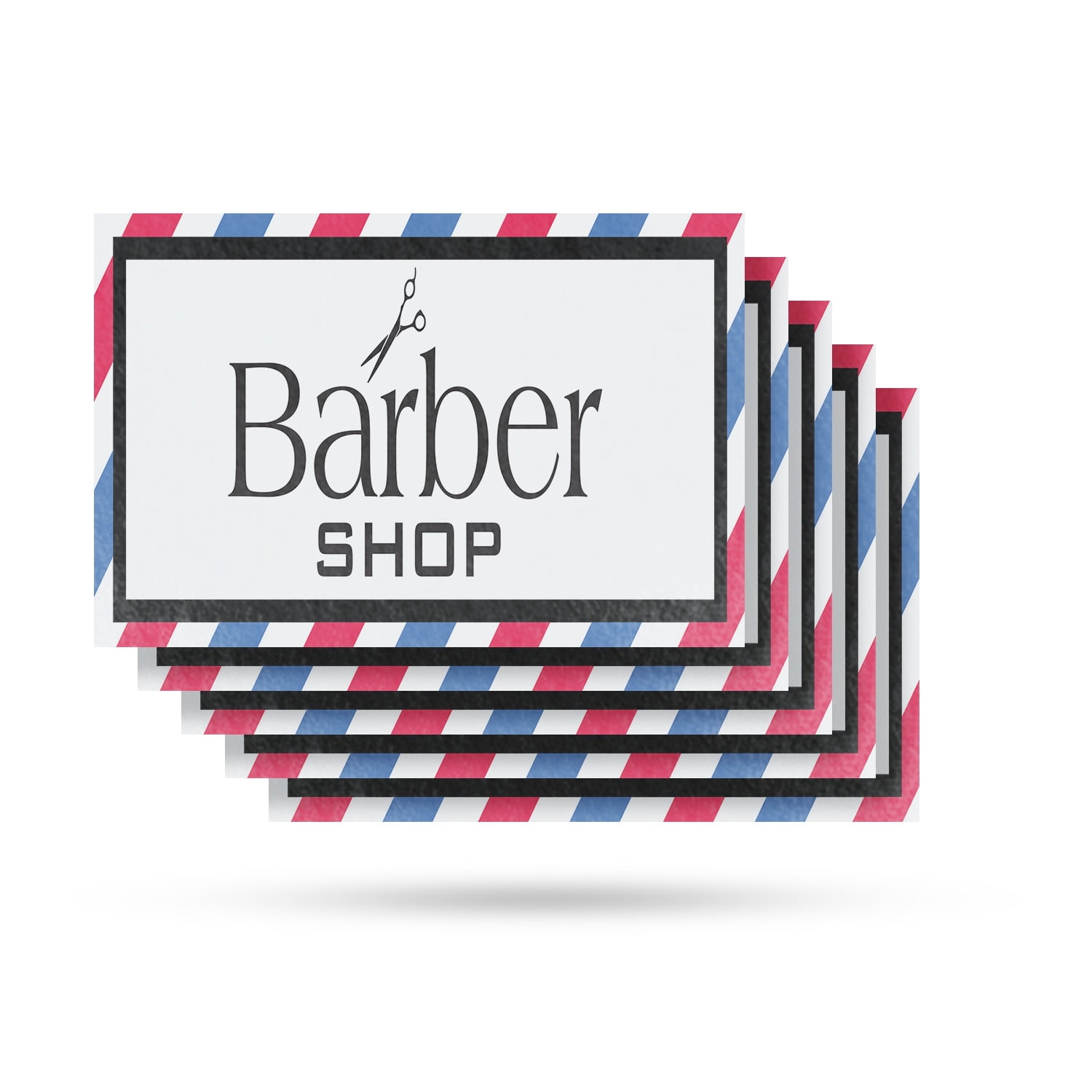 Barber Shop Vinyl Decal 5 Pack of 12 Inch x 16 Inch Weatherproof Heavy ...