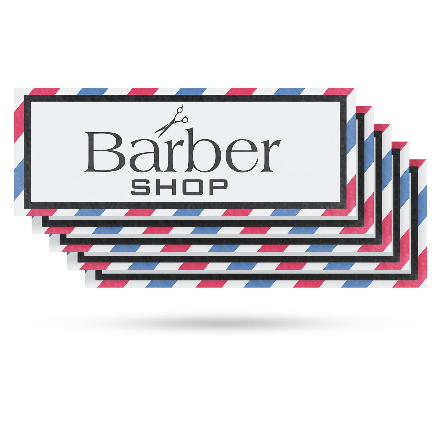 Barber Shop Vinyl Decal 5 Pack of 24 Inch x 9 Inch Weatherproof Heavy ...