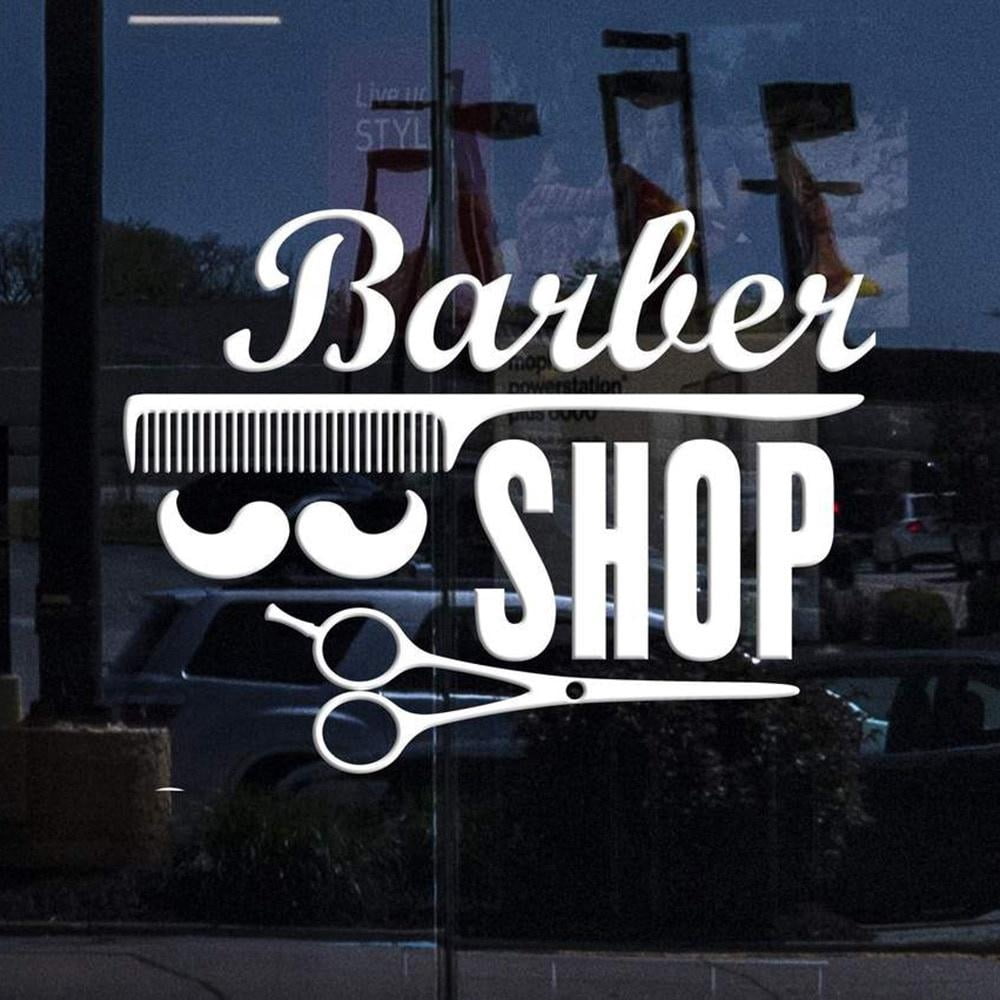 Barber Shop Window Sign Vinyl Decal Wall Stickers Barber Shop Badges ...