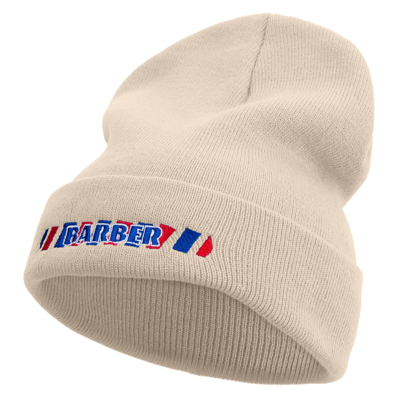 Barber Sign Embroidered 12 Inch Long Knitted Beanie - Birch OSFM - Walmart.com
