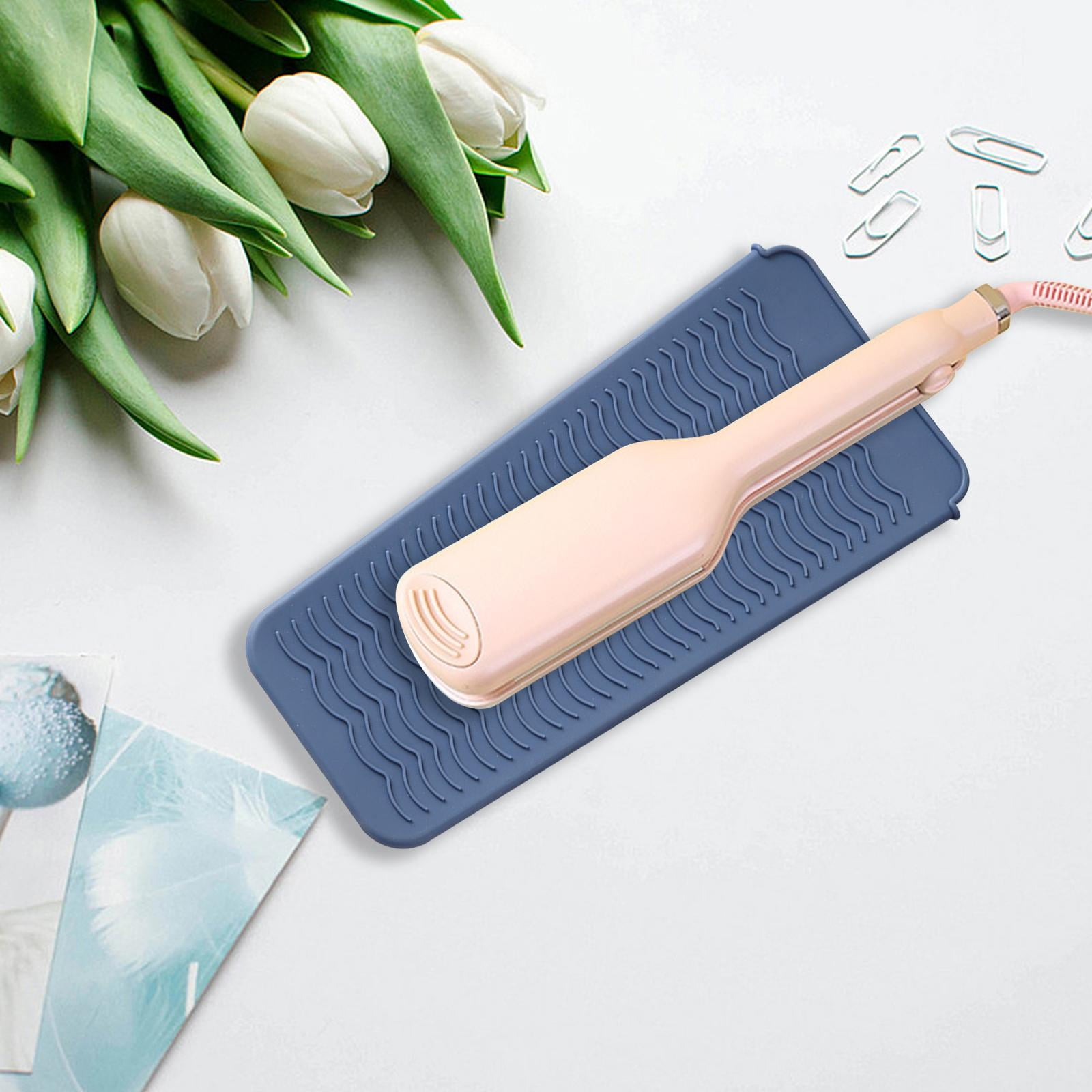 Barber Silicone Heat Resistant Mat Pouch for Curling Iron Hair ...