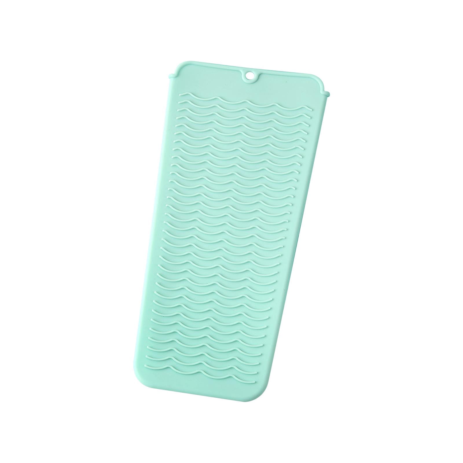 Barber Silicone Heat Resistant Travel Mat Pouch for Curling Iron Hair ...