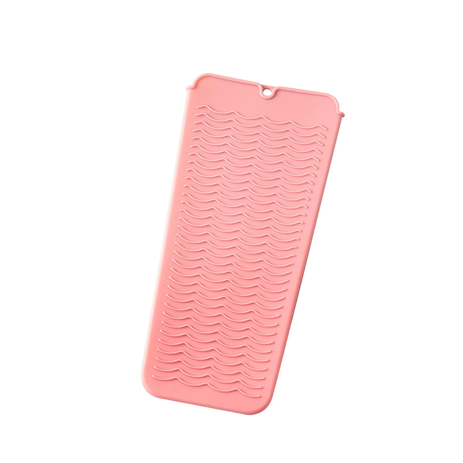 Barber Silicone Heat Resistant Travel Mat Pouch for Curling Iron Hair ...