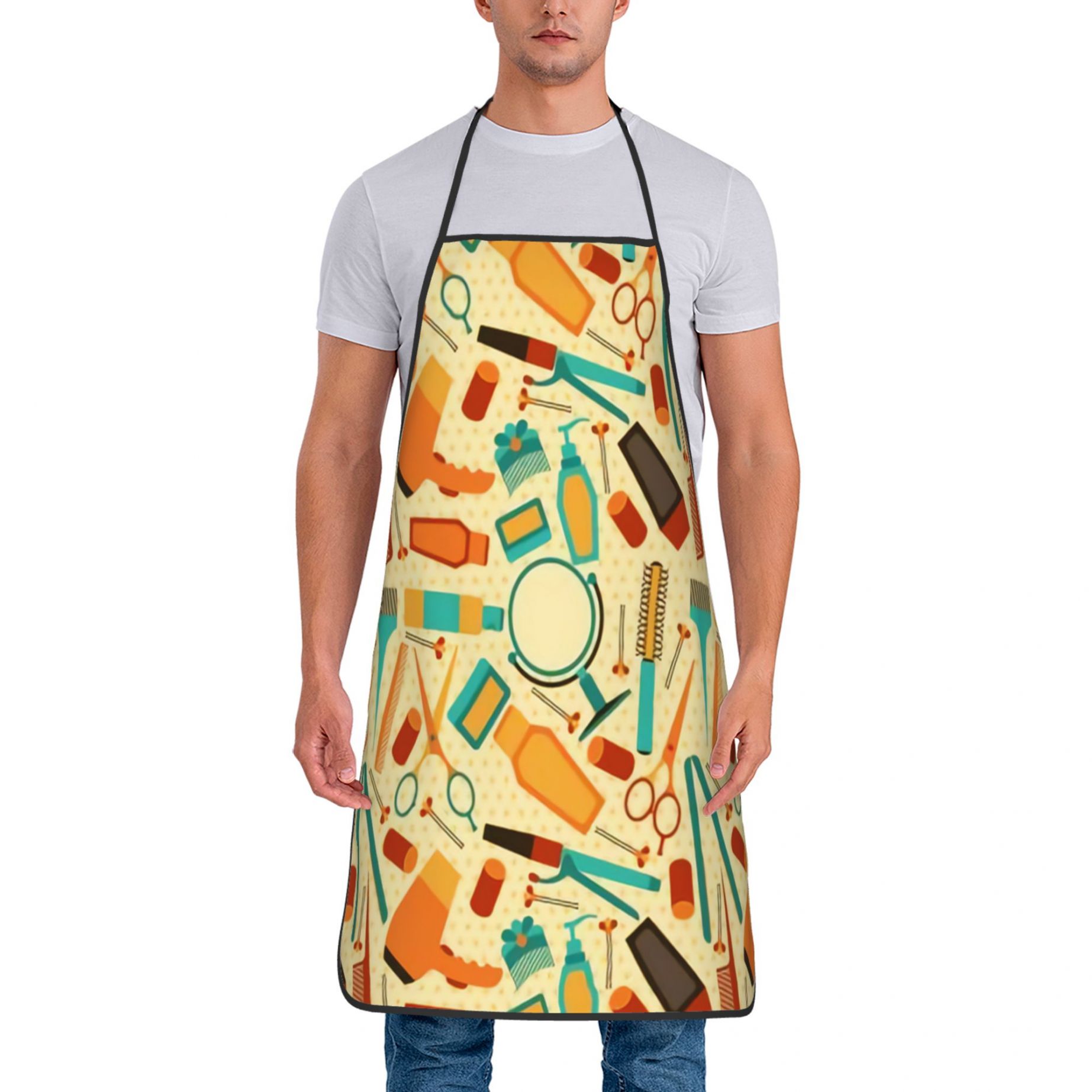 Barber and Hairdresser Tools Aprons for Women Men Waterproof Apron ...