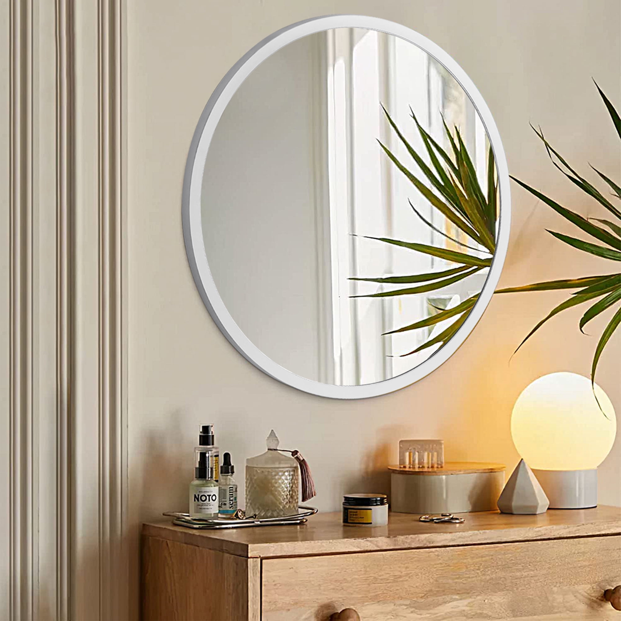 BarberPub Wall Mount Stylist Mirror, Versatile Beauty Mirror, 37"(L) x ...