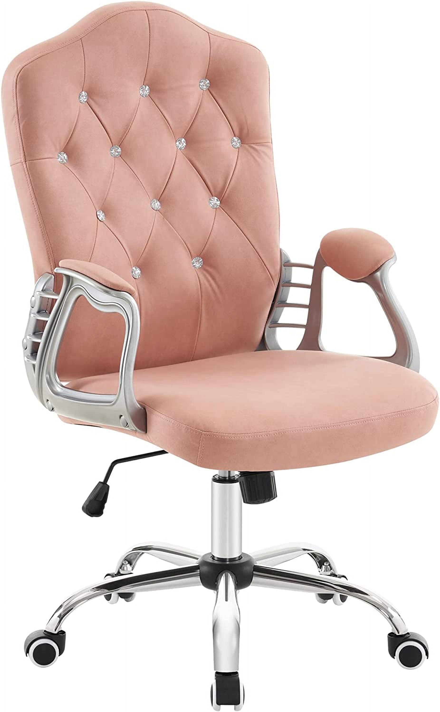 BarberPub Adjustable Home Office Chairs, Manicure Lumbar Support Work ...