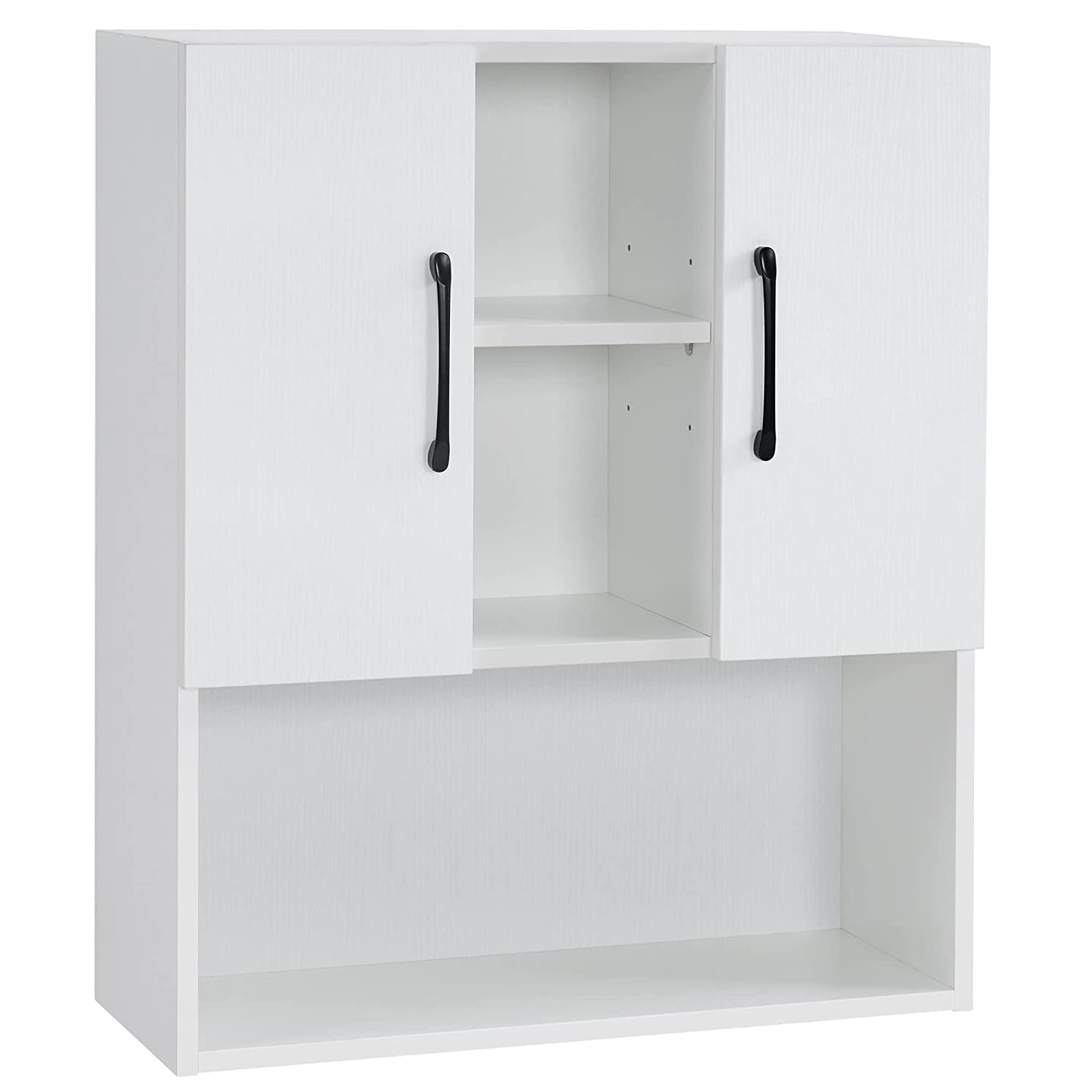 BarberPub Barber Wall Mounted Styling Cabinet 34"x30.51"x4.53" Modern ...