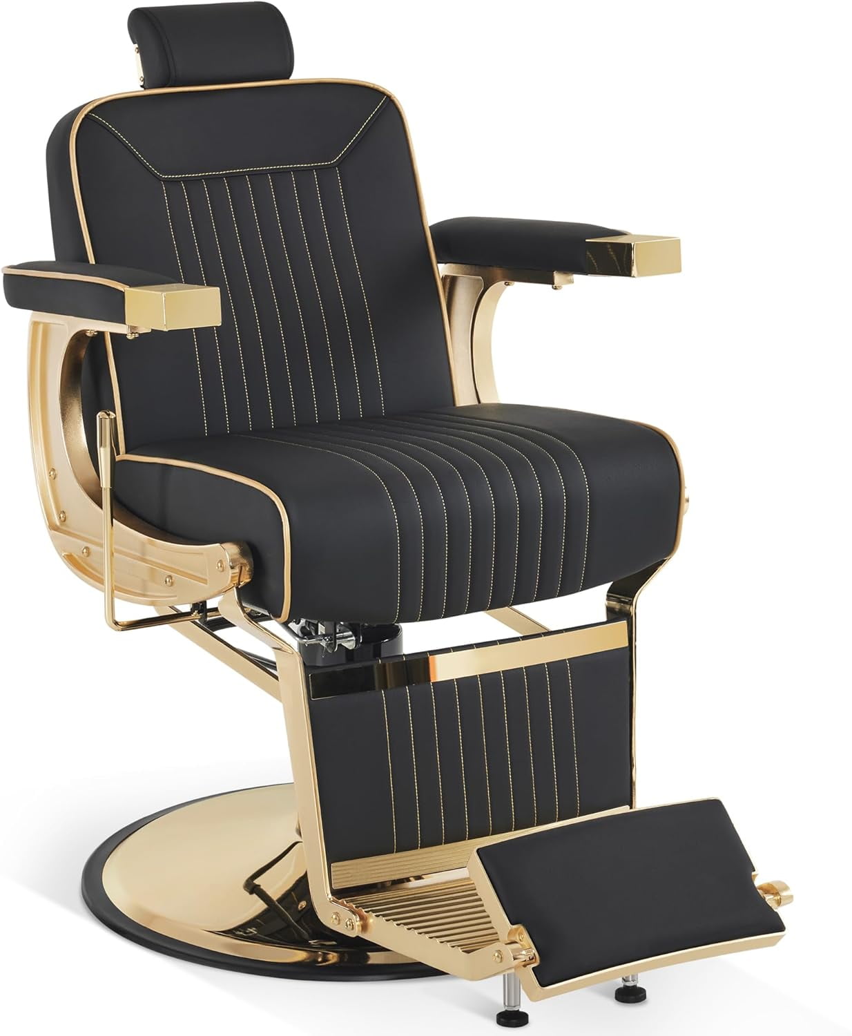 BarberPub Classic Barber Chair, 660Lbs Heavy-duty Hydraulic Pump ...