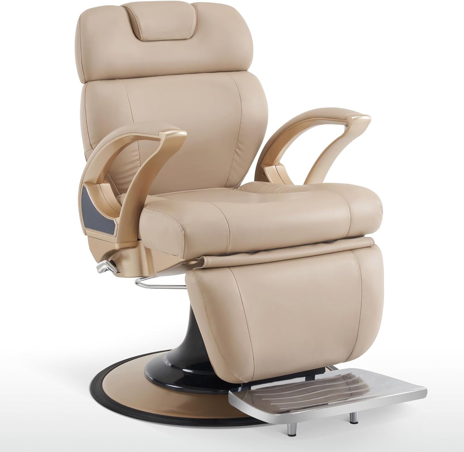 BarberPub Classic Barber Chair, 660Lbs Hydraulic Pump, Both Sides Hand ...