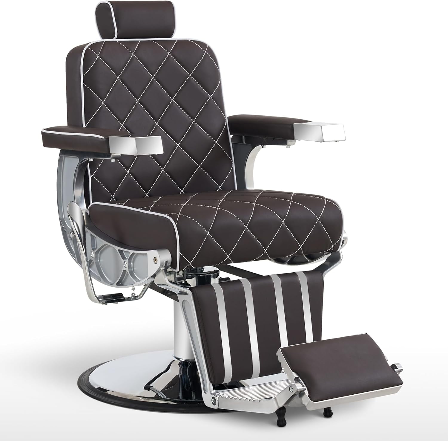 BarberPub Classic Barber Chair, Professional 660lbs Hydraulic Pump, All ...
