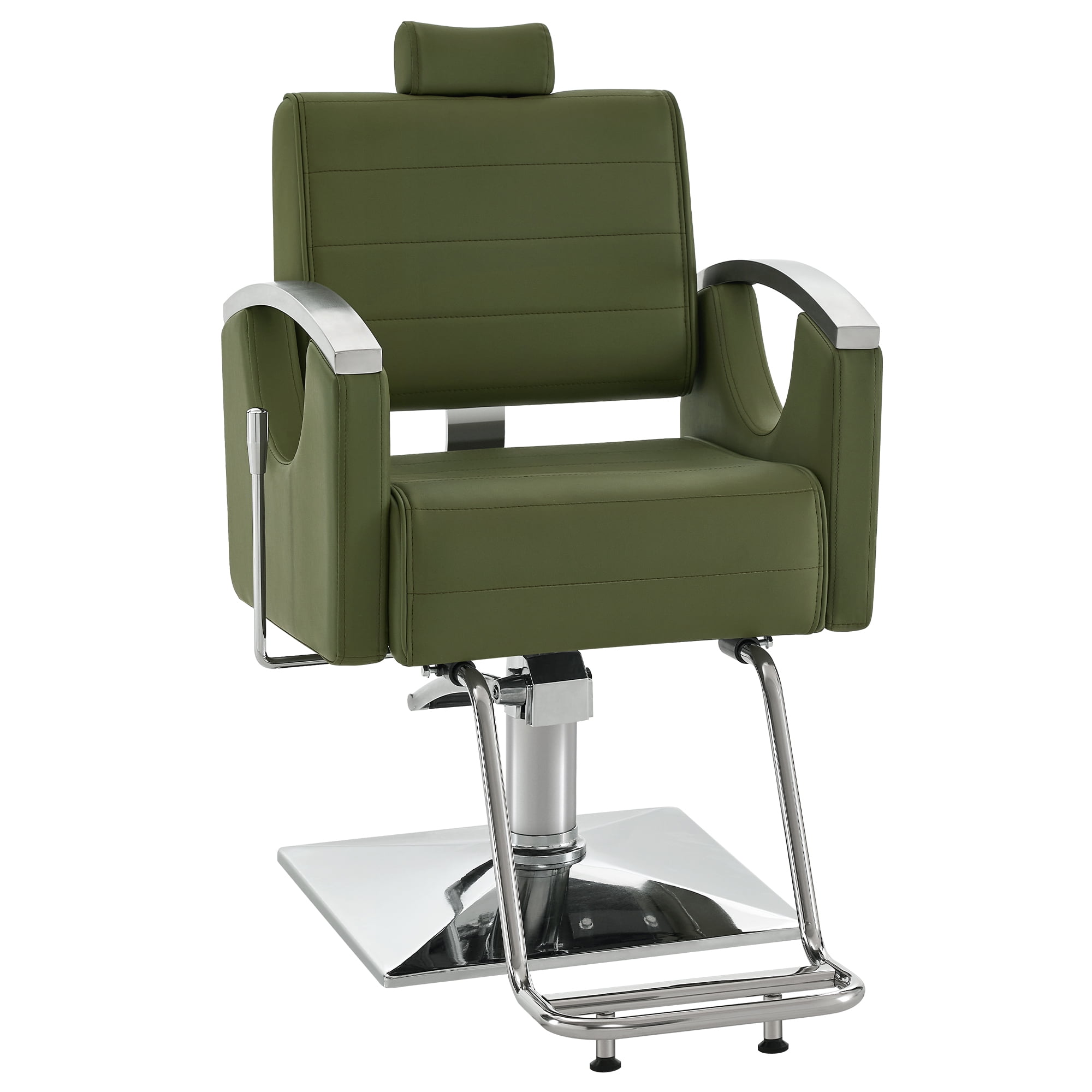 BarberPub Classic Hydraulic Recliner Barber Chair for Salon Spa Styling ...