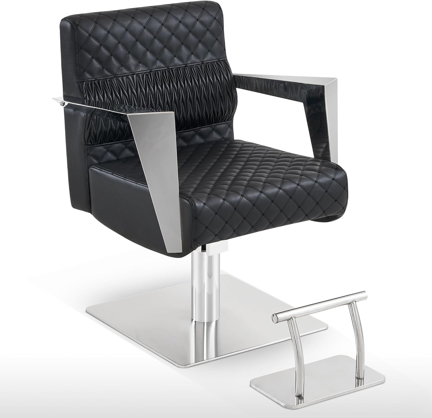 BarberPub Classic Professional Salon Chair, 440Lbs Hydraulic Pump ...