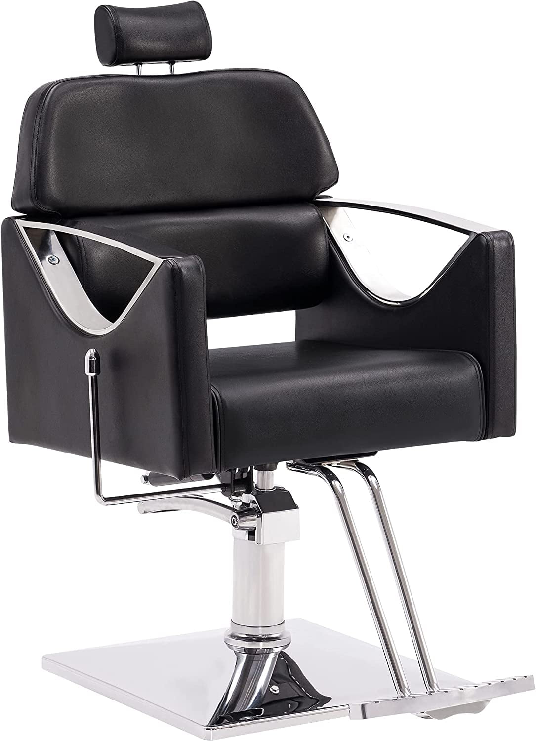 BarberPub Classic Recliner Barber Chair Heavy Duty Hair Spa Salon ...