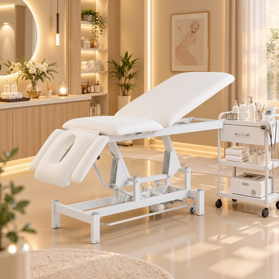 BarberPub Electric Facial Bed, Height Adjustable Esthetician Table with ...