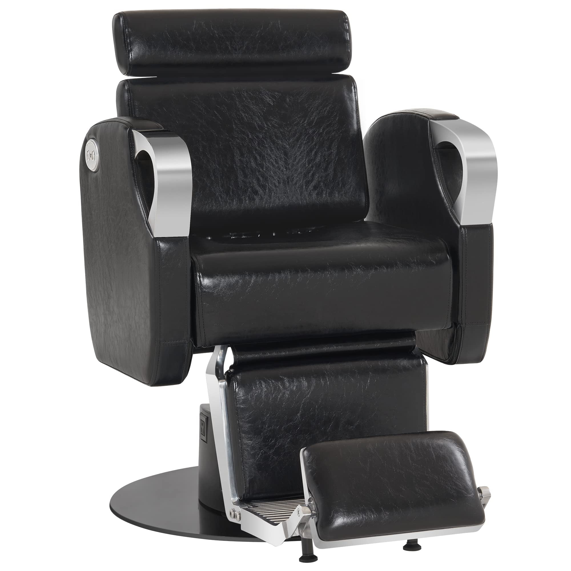 BarberPub Electric Modern Barber Chair, Heavy-Duty Recliner for ...