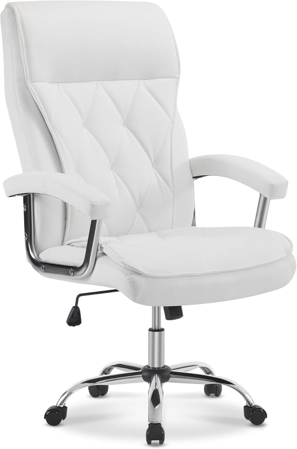 BarberPub Ergonomic Office Chair with Adjustable Height - Modern PU ...