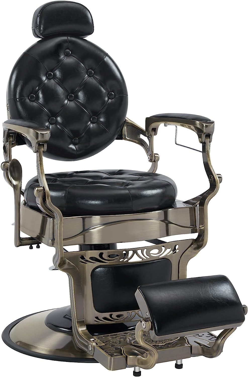 BarberPub Heavy Duty Metal Vintage Barber Chair All Purpose Hydraulic ...