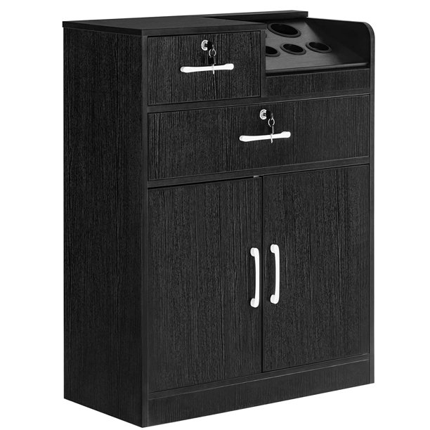 BarberPub Locking Storage Cabinet Barber Utility Unit Beauty Salon ...