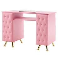 Byootique Nail Desk Mobile Station Rolling Makeup Manicure Table ...