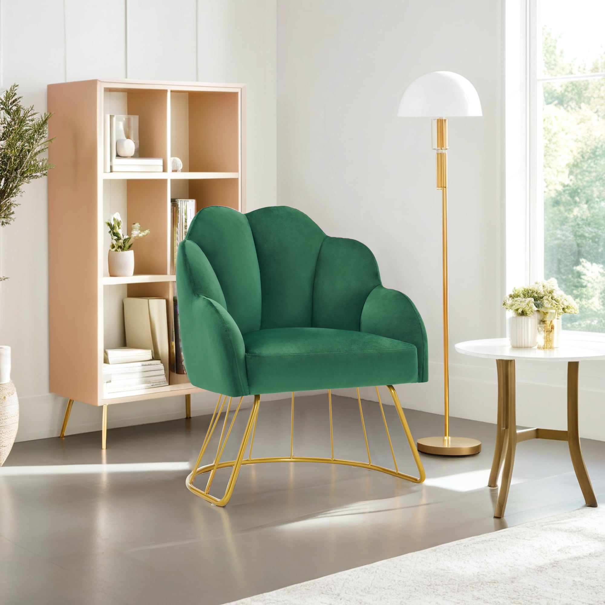 BarberPub Accent Chair for Living Room Bedroom, Manicure Chair for Nail ...