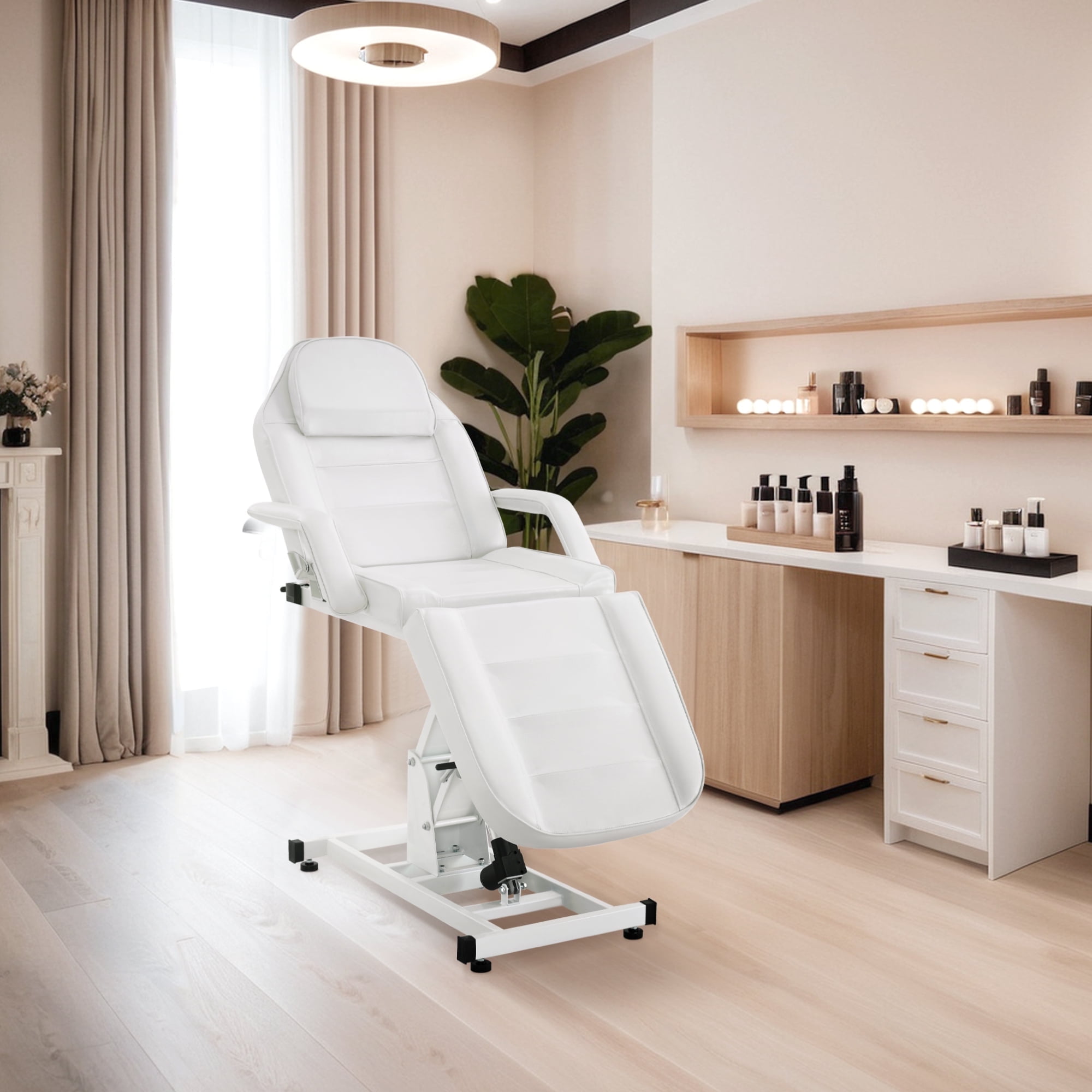 BarberPub Electric Adjustable Beauty Bed, Salon SPA Massage Table ...