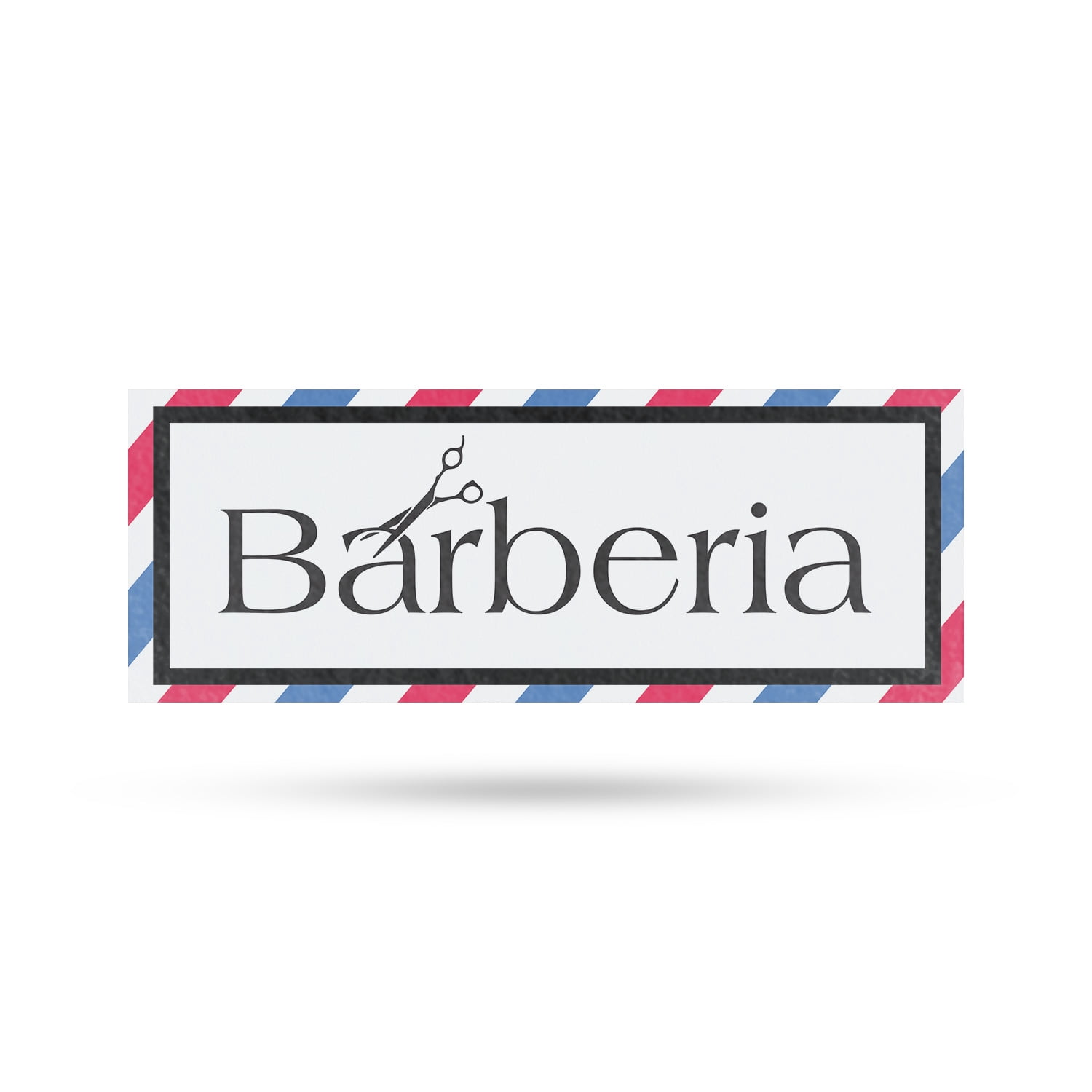 Barberia Vinyl Decal 24 Inch x 9 Inch Weatherproof Heavy-Duty Adhesive ...