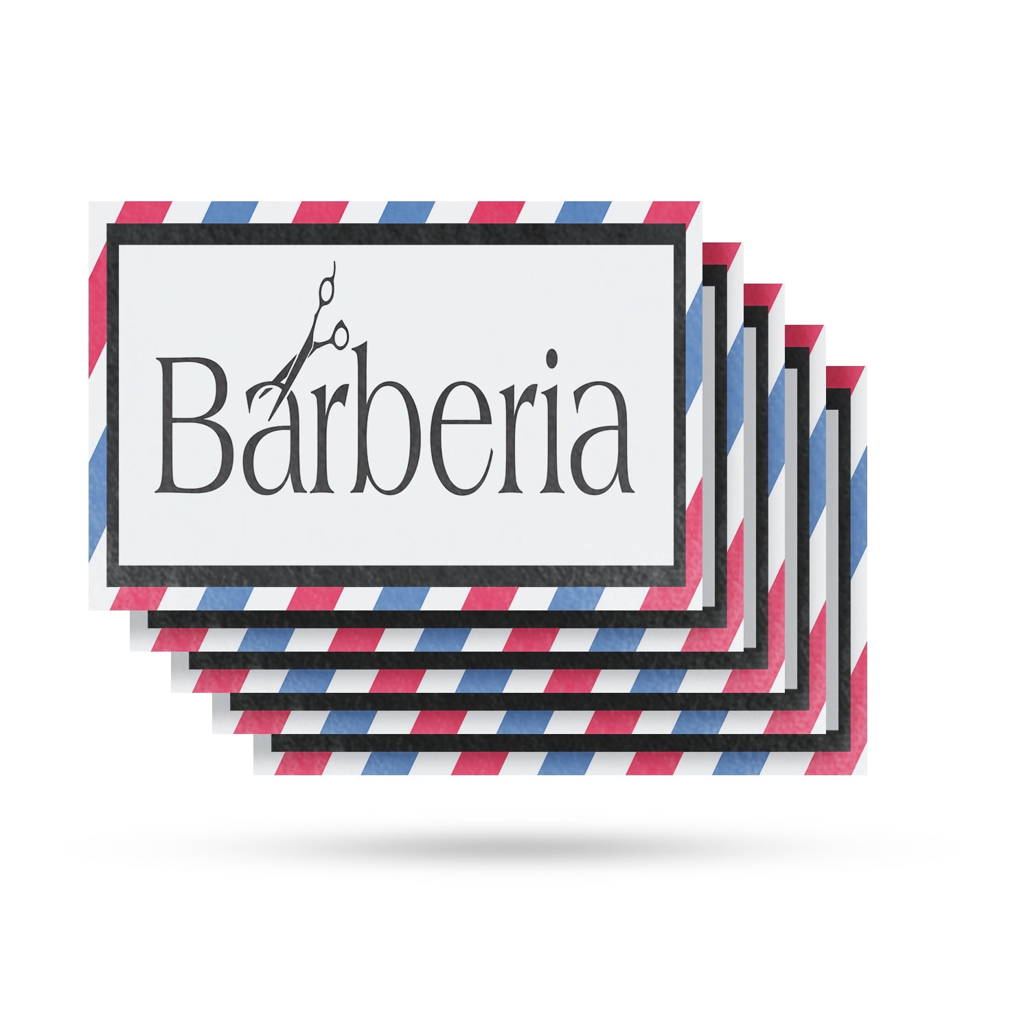 Barberia Vinyl Decal 5 Pack of 18 Inch x 24 Inch Weatherproof Heavy ...