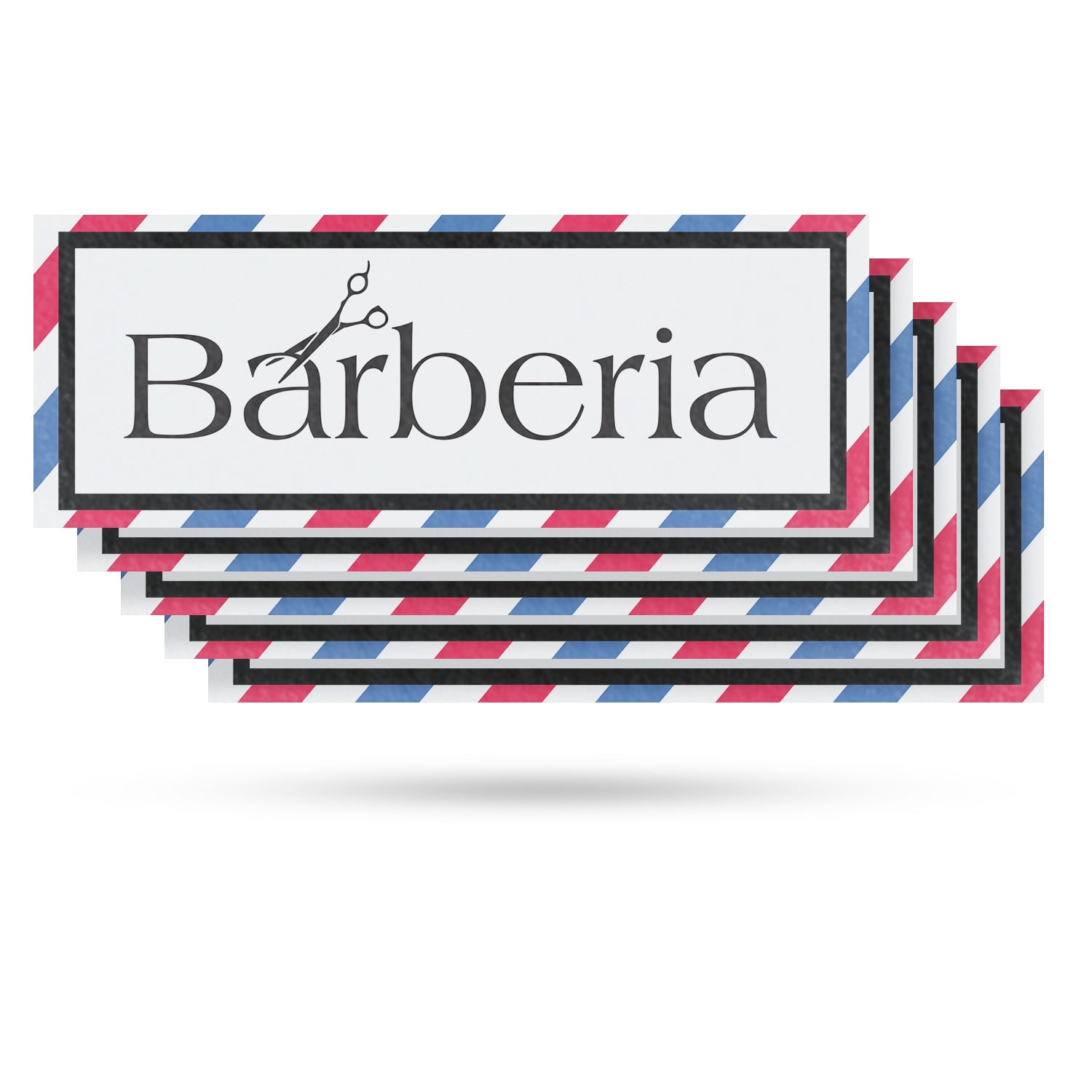 Barberia Vinyl Decal 5 Pack of 24 Inch x 9 Inch Weatherproof Heavy-Duty ...