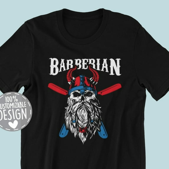 Barberian Funny Barber Shop Owner Themed Humorous Graphic Apparel,for men and women up to 5XL ...