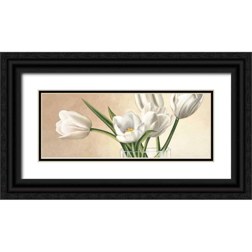 Barberini, Eva 14x8 Black Ornate Wood Framed with Double Matting Museum ...