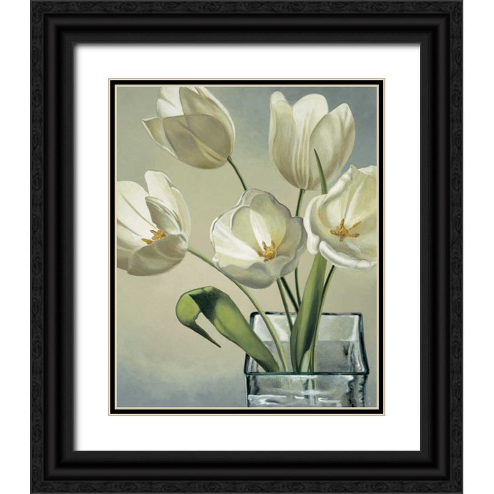 Barberini, Eva 15x18 Black Ornate Wood Framed with Double Matting ...