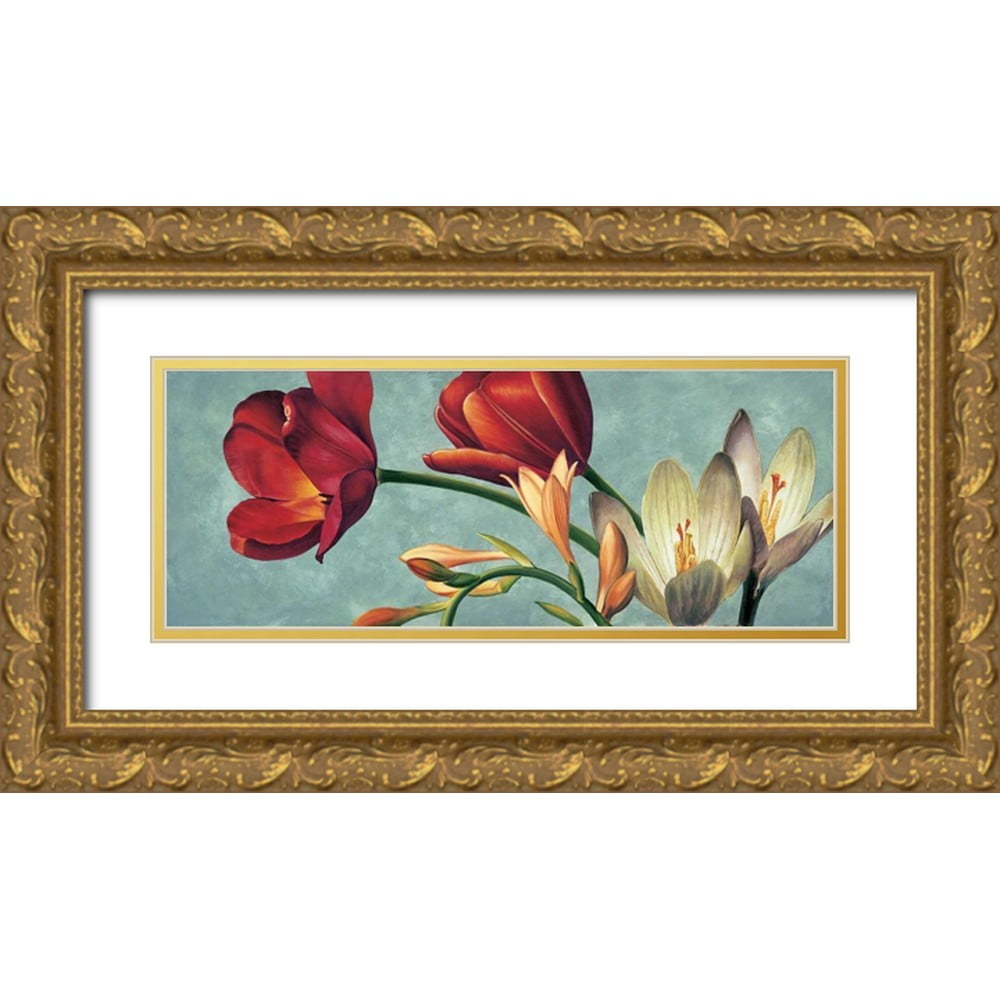 Barberini, Eva 32x15 Gold Ornate Wood Framed with Double Matting Museum ...