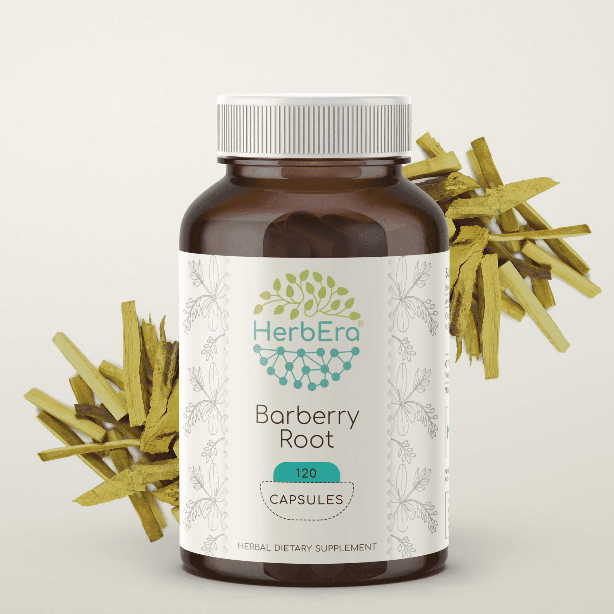 Herbera Barberry Root Capsules, Herbal Supplement for Immune Support ...