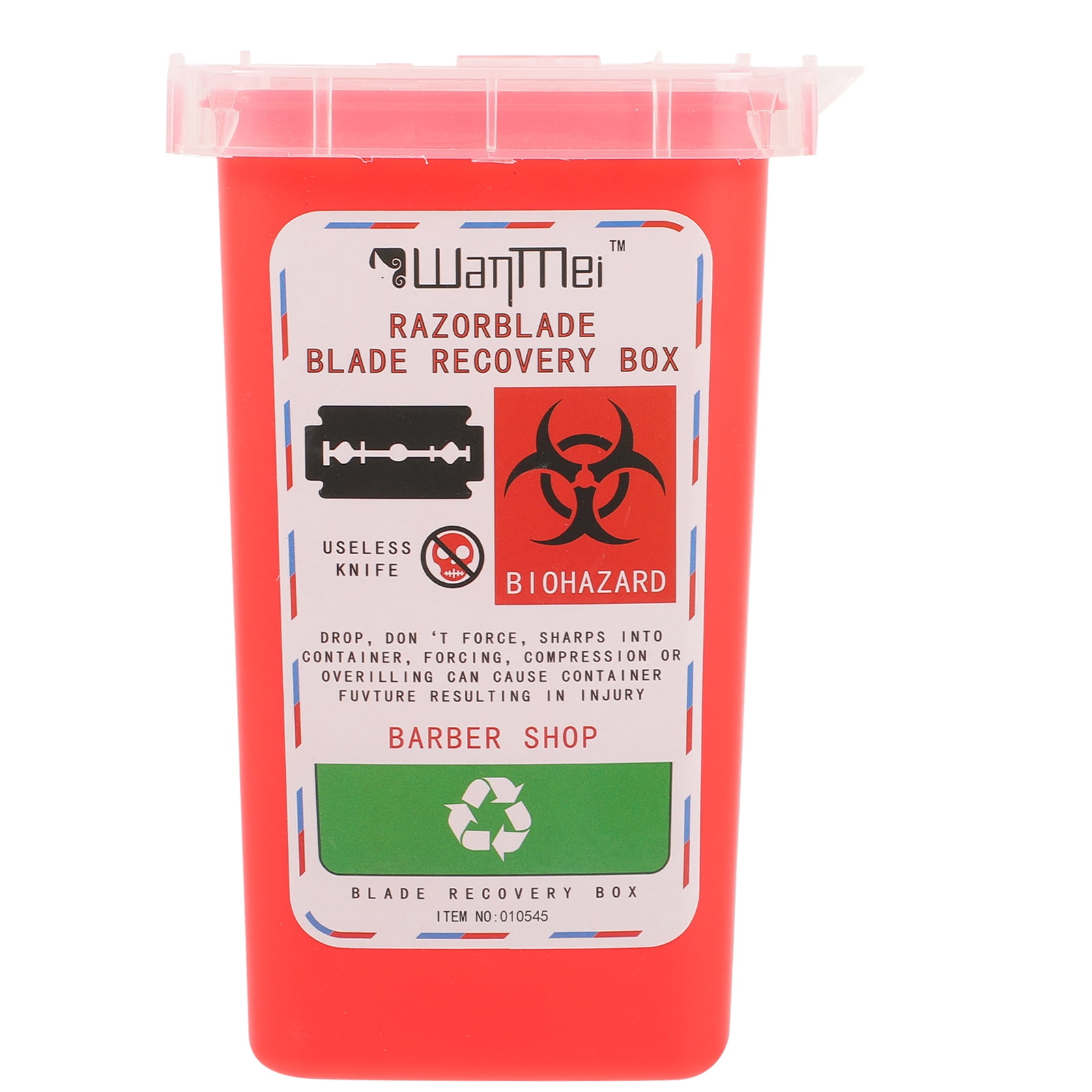 Barbershop Blade Disposal Container Shaving Blade Disposal Box Shaver ...