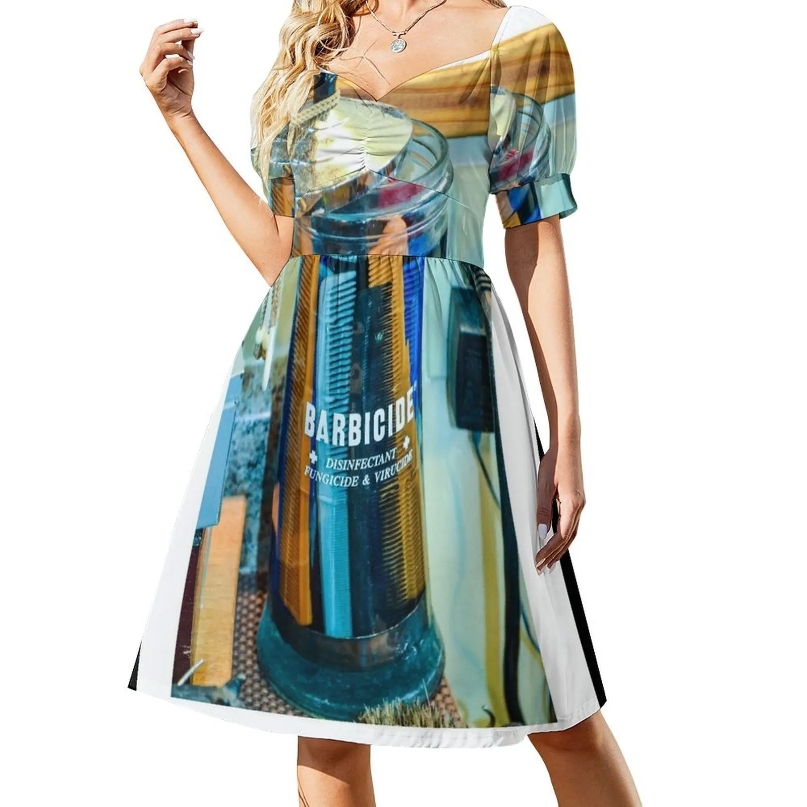 Barbershop Combs in Barbicide Jar Dress women's summer jumpsuit dresses ...