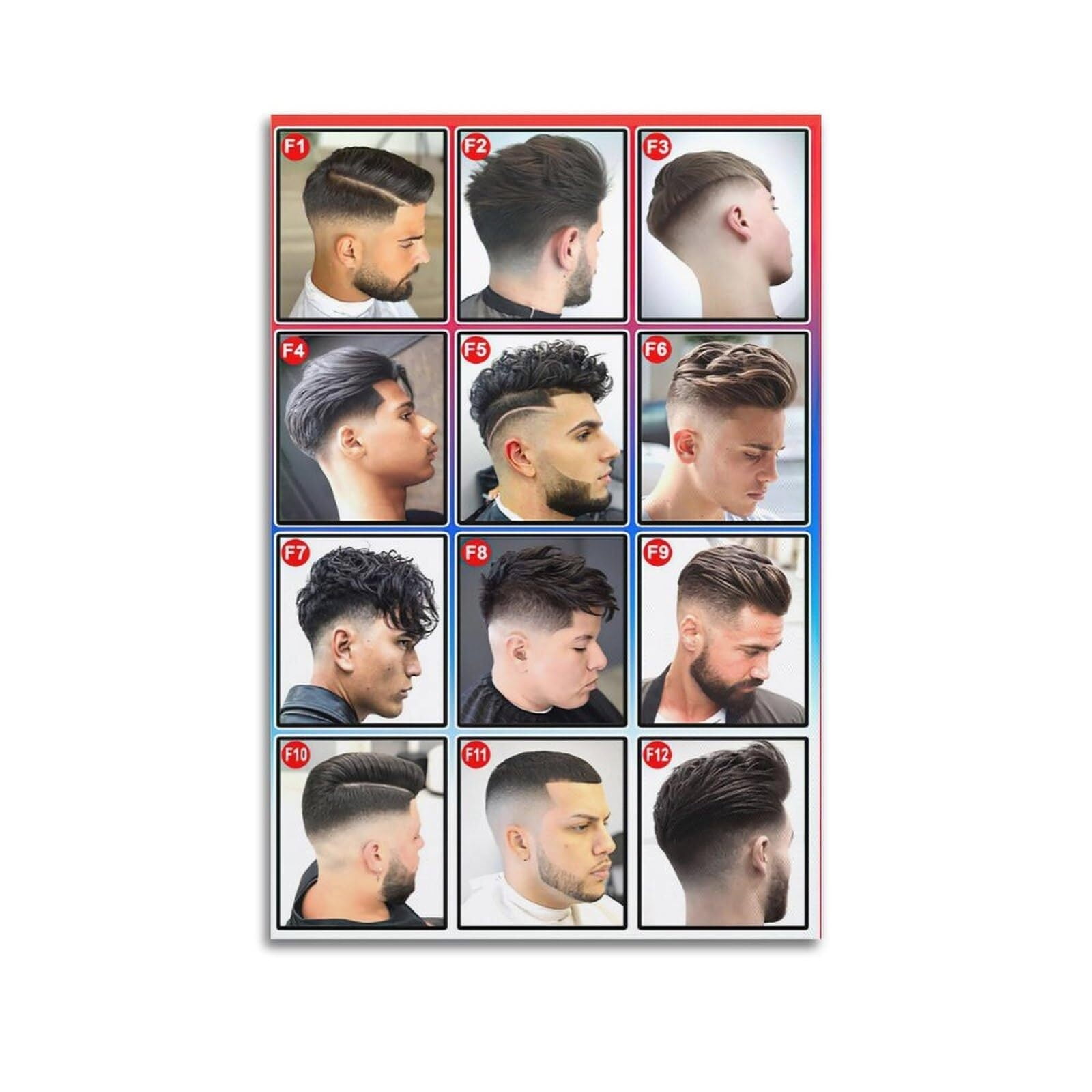 Barbershop Poster Collage Poster for Men's Haircuts Poster of A Modern ...