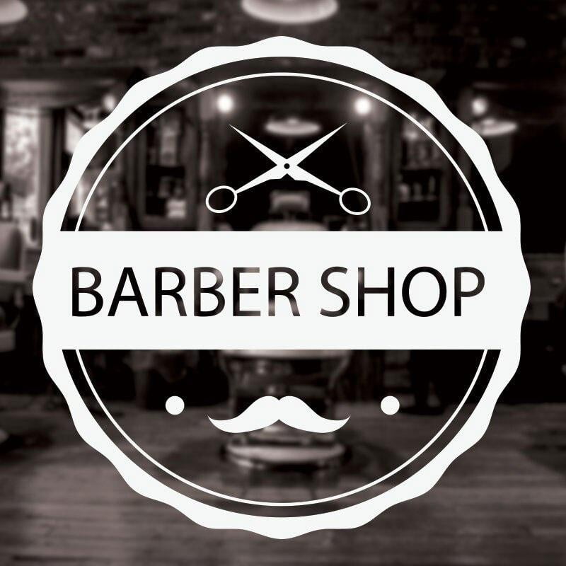 Barbershop Sign Haircuts and Shaves Vinyl Wall Decal Sticker Barber ...