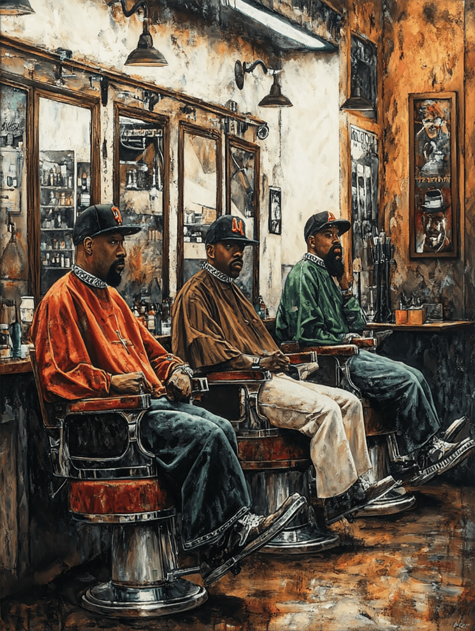 Barbershop Trio Decorative Painting/Canvas Art， Suitable for Living ...