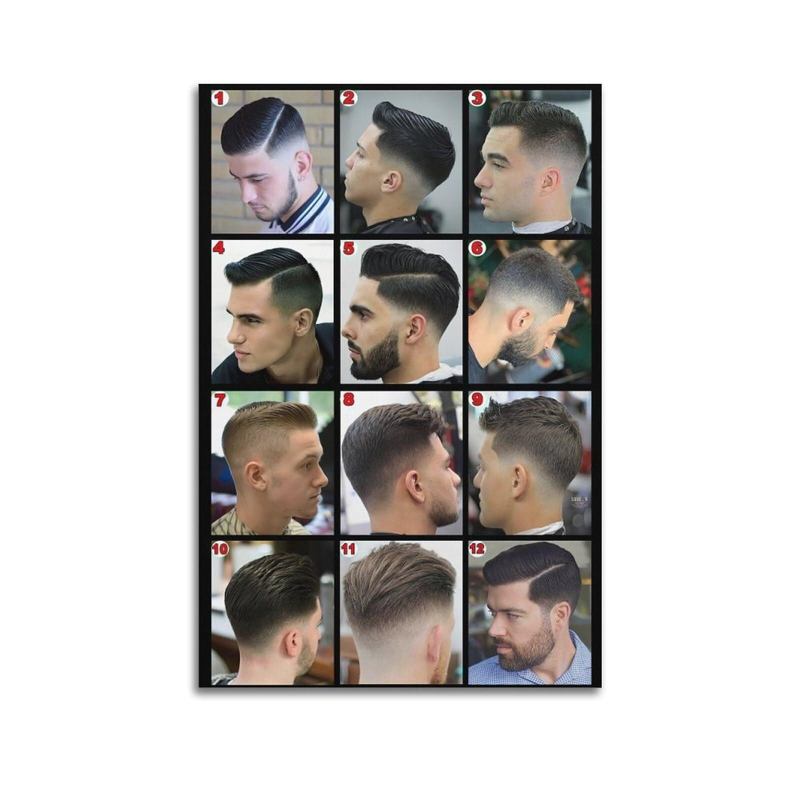Barbershop Wall Decoration Posters for Men's Haircuts And Fashion Men's ...