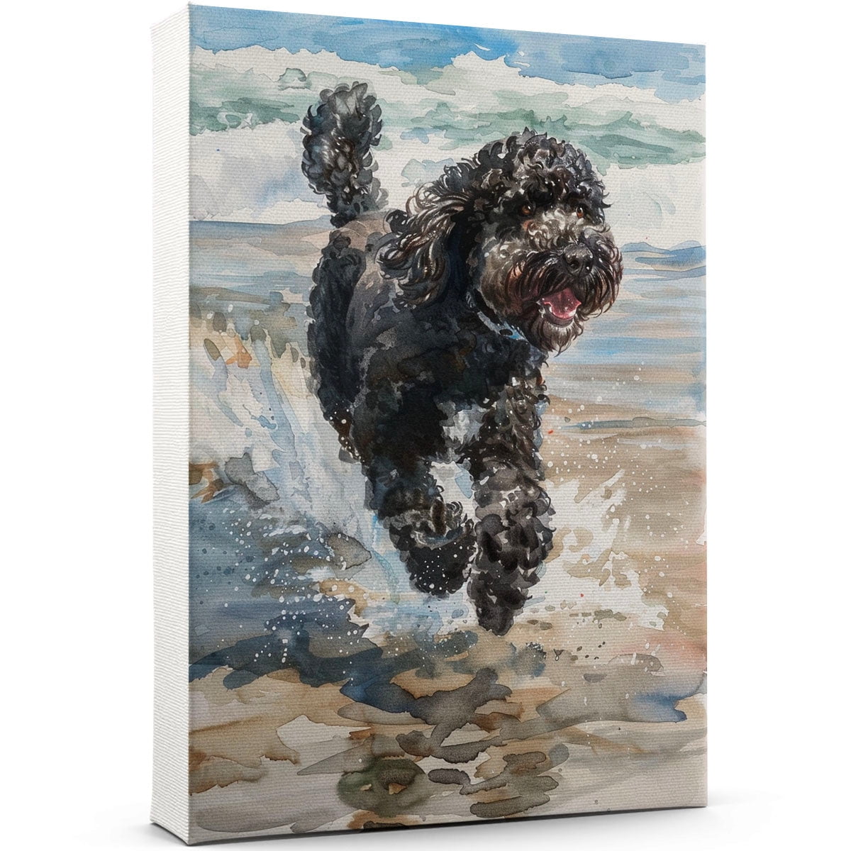Barbet Dog Canvas Wall Art Puppy Print Pet Paintings Artwork, Barbet ...