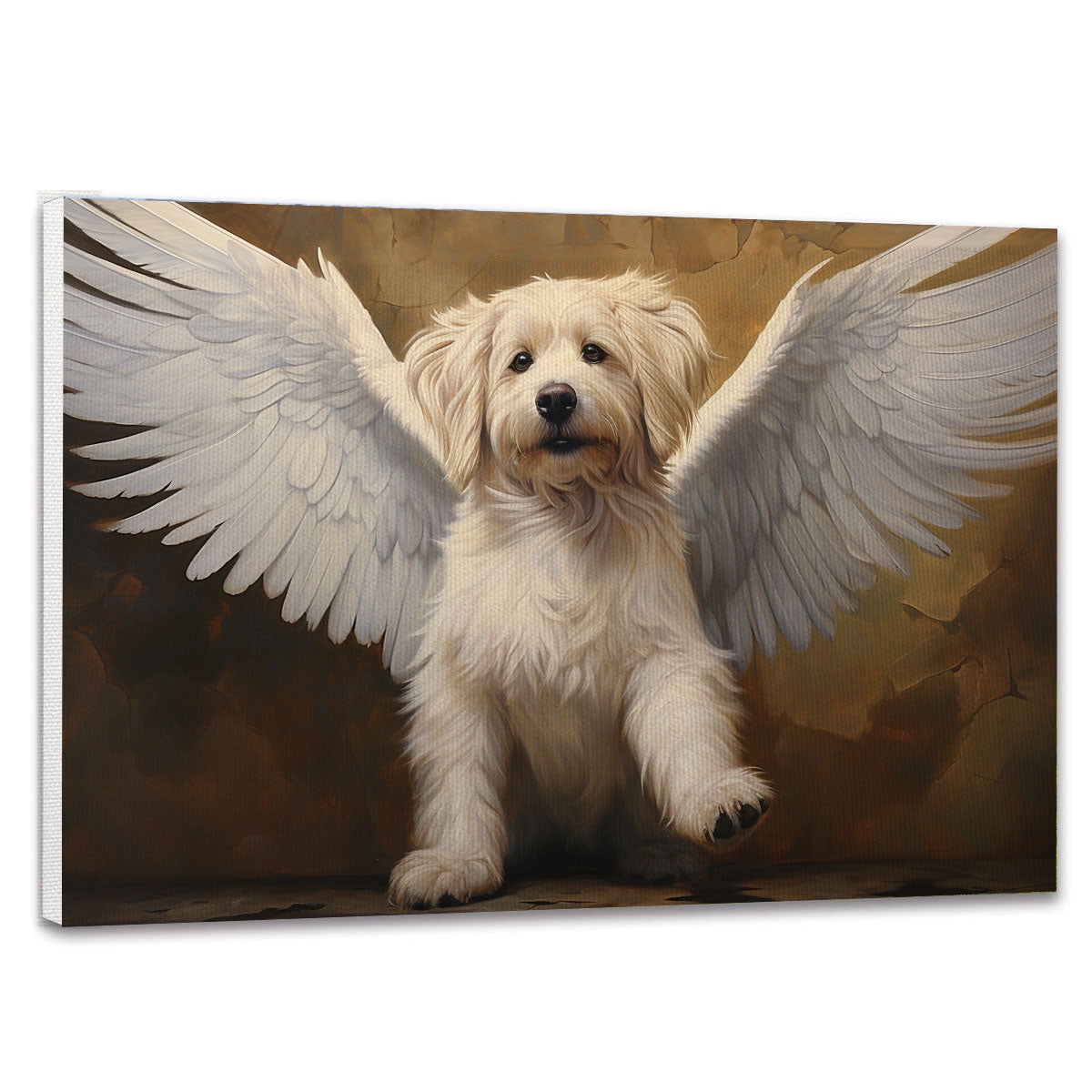 Barbet Dog Memorial Gifts - Waiting At The Door Canvas - Dog Memorial ...