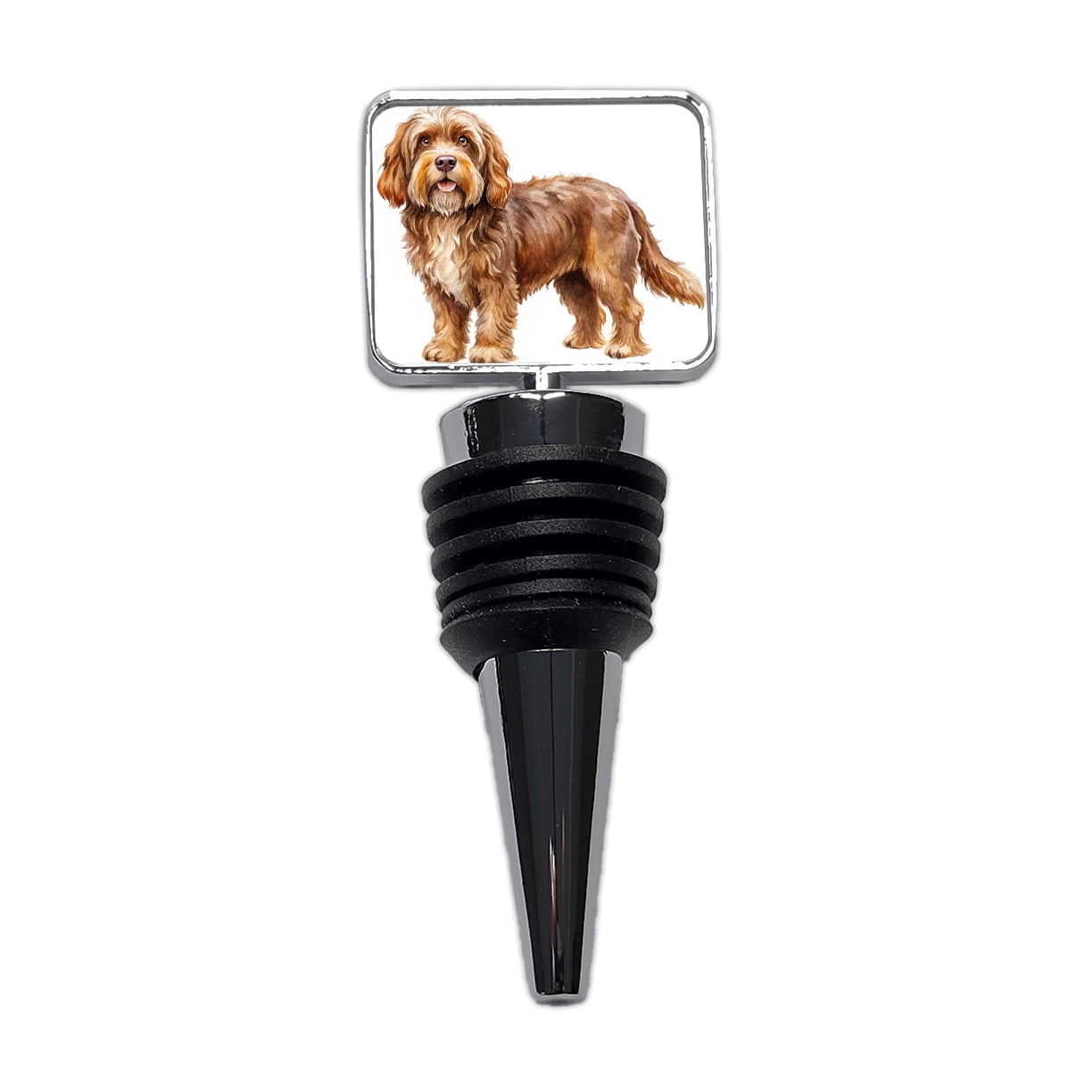 Barbet Dog Watercolor Style Wine Bottle Stopper Cap Plug - Walmart.com