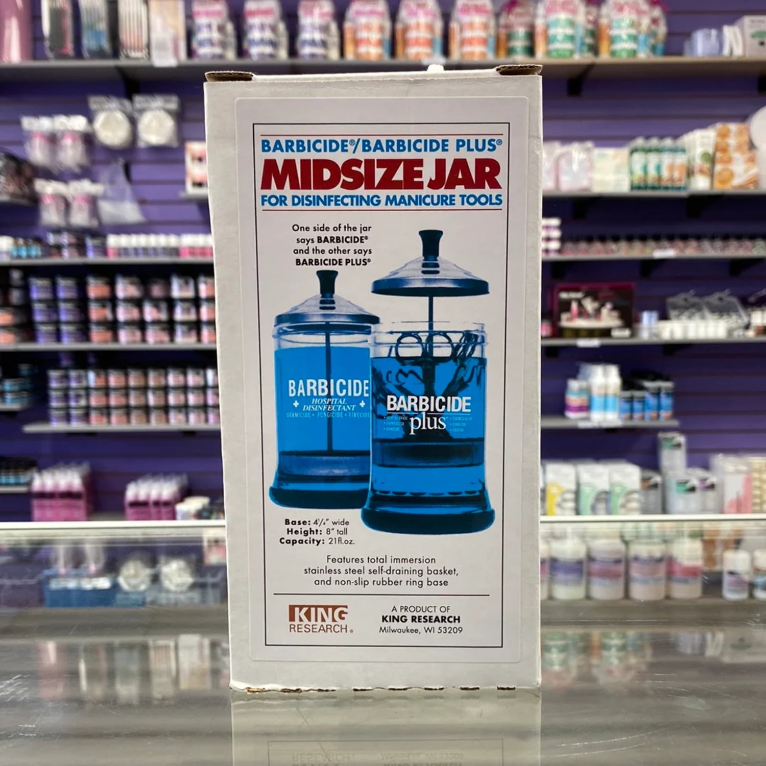 Barbicide Disinfecting Jar – Choose Size | Professional Salon Tool ...