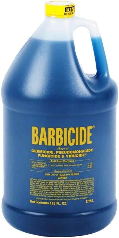 Barbicide Disinfectant Liquid Gallon 128oz, Hospital Grade, Safe for ...