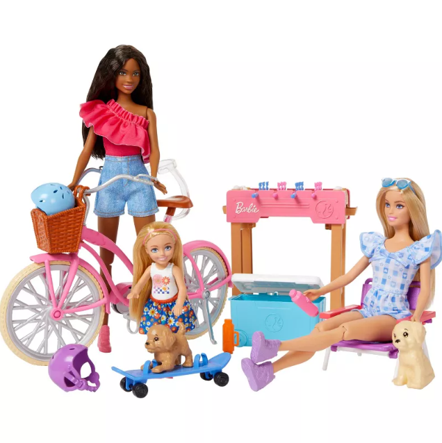 Barbie 12.7" Backyard Fun Playset Build-up Doll - Walmart.com