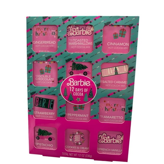 Barbie 12 Days of Cocoa Hot Chocolate Gift Set - Walmart.com
