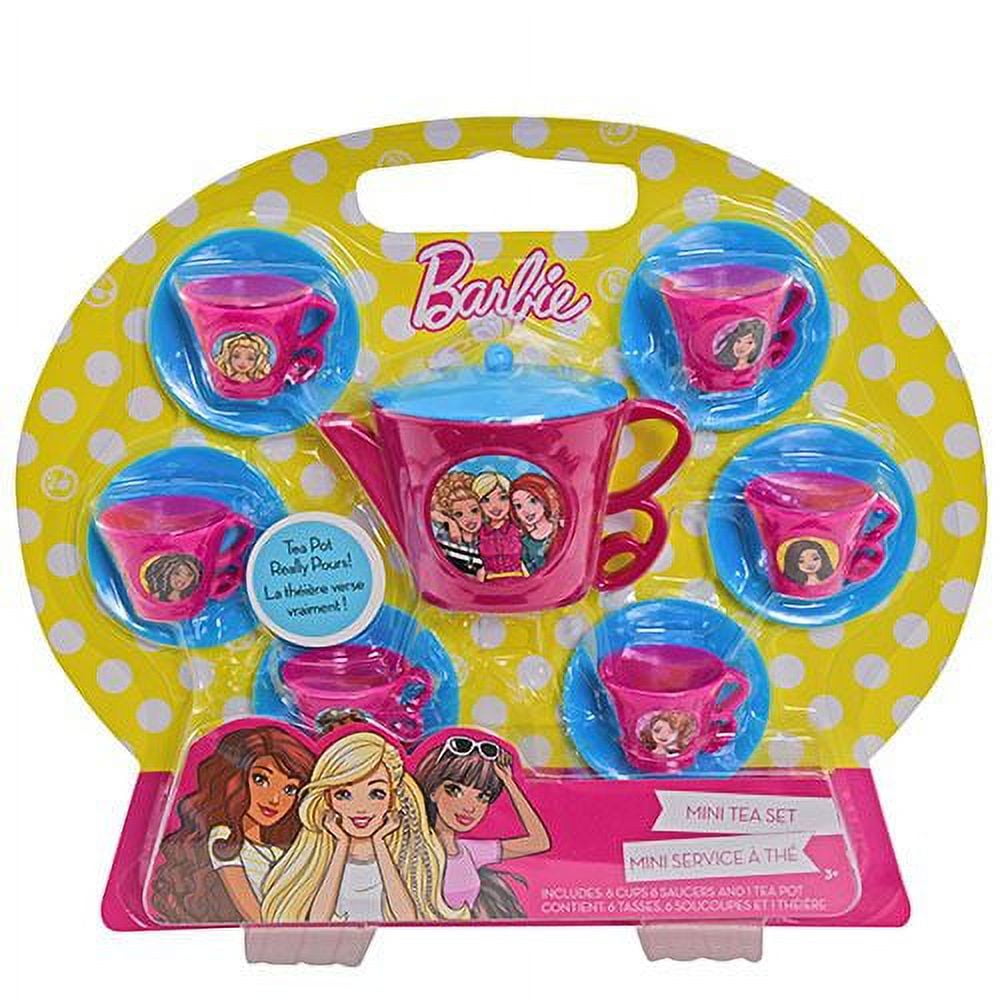 Barbie 13pc Tea Set on footed blister - Walmart.com
